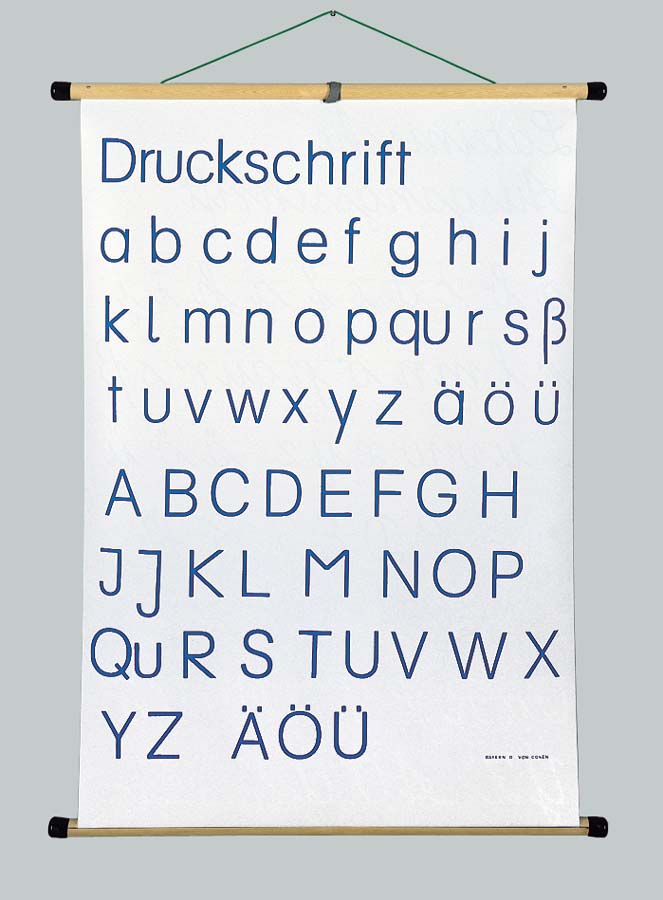 Schrifttafel - Druckschrift-Bayern - Reinhold Schulausstattung e.K.